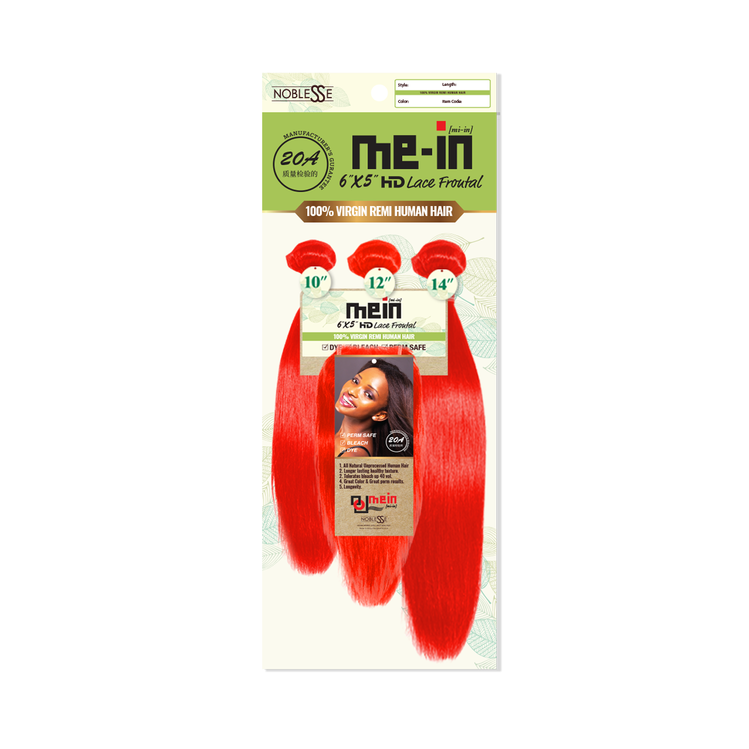 MEIN 20A 6X5 Special Color 3 Bundle with HD Lace Closure Straight ...