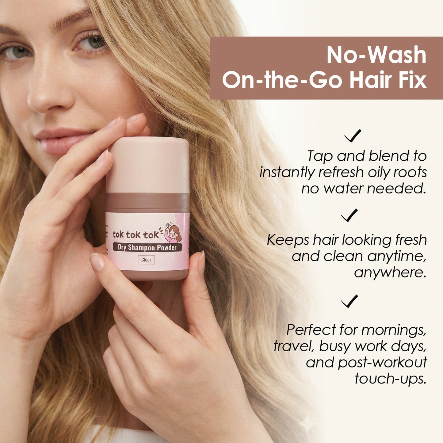 Tok Tok Tok Dry Shampoo Powder – Noblesse Hair